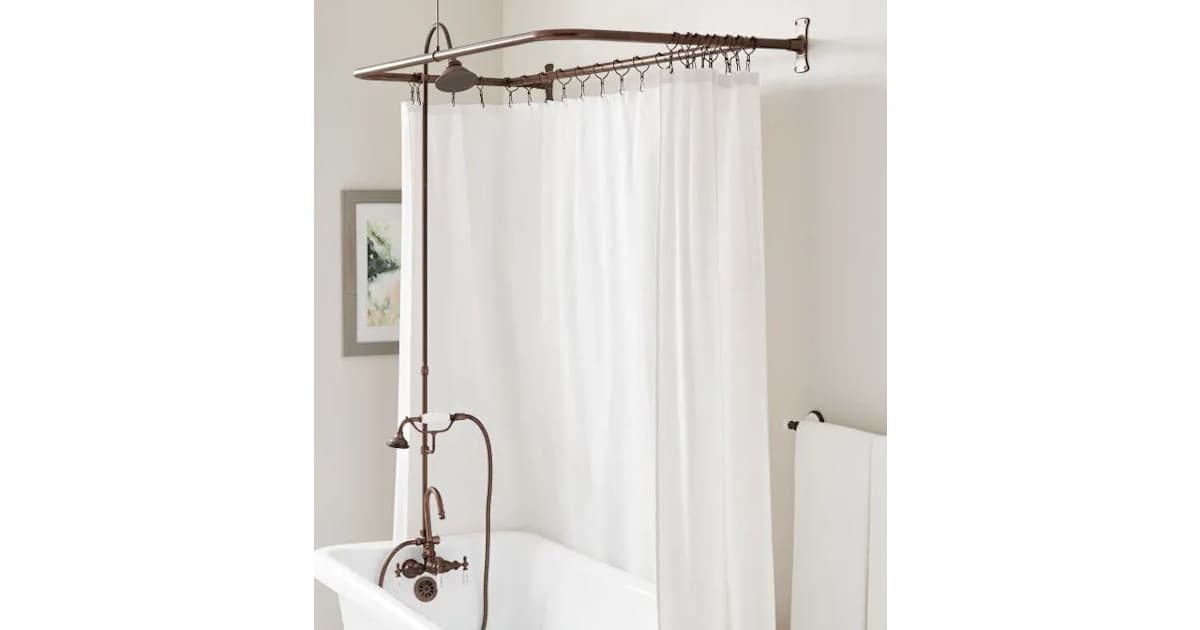 Signature Hardware 476401 Gooseneck Shower Conversion Kit with 4-11/16 ...