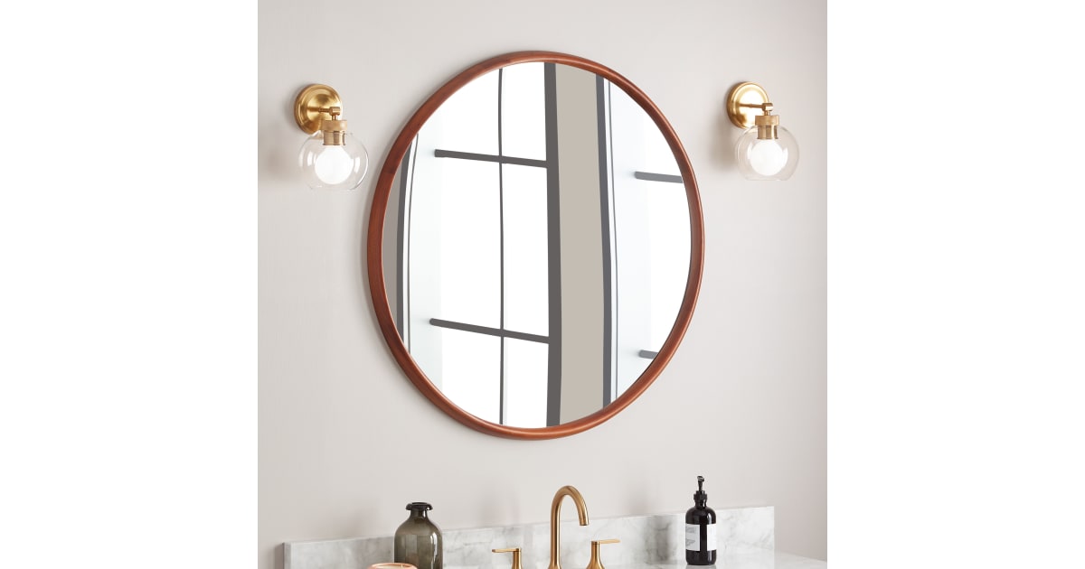 Signature Hardware 478479 Novak 34" x 34" Framed Bathroom Mirror ...