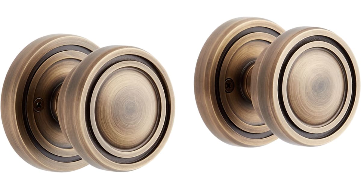Signature Hardware 479300 Decha Solid Brass Dummy Door Knob Set ...