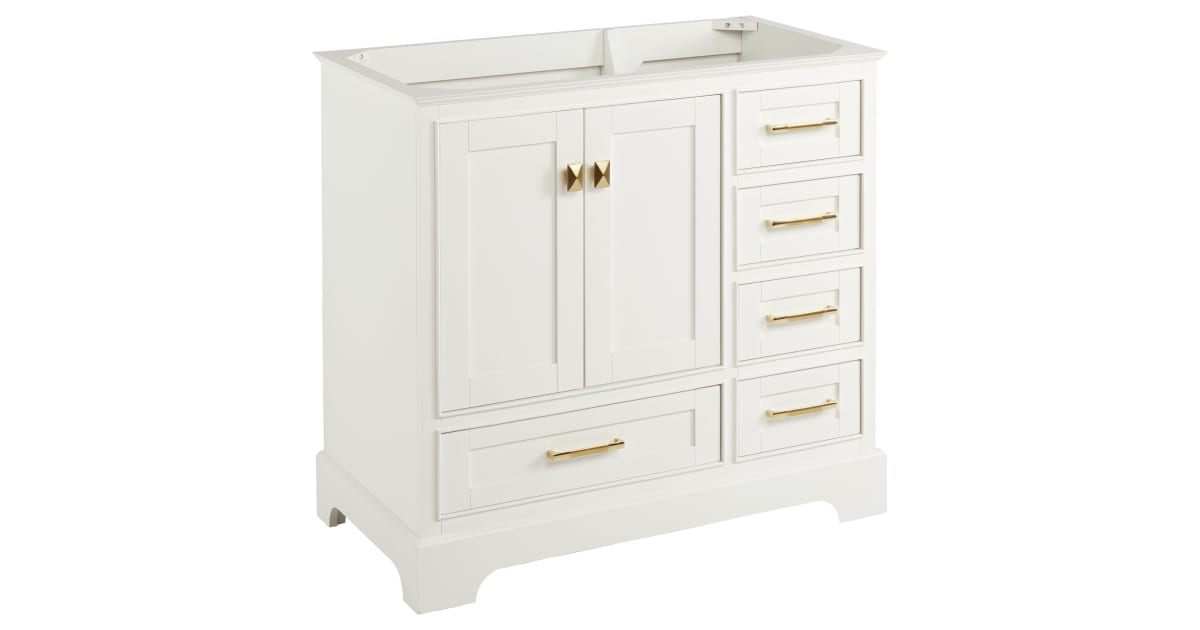 Signature Hardware 480544 Quen 36" Freestanding Single Basin Vanity ...