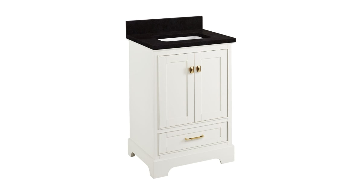 Signature Hardware 480587 Quen 24" Freestanding Single Basin Vanity Set ...
