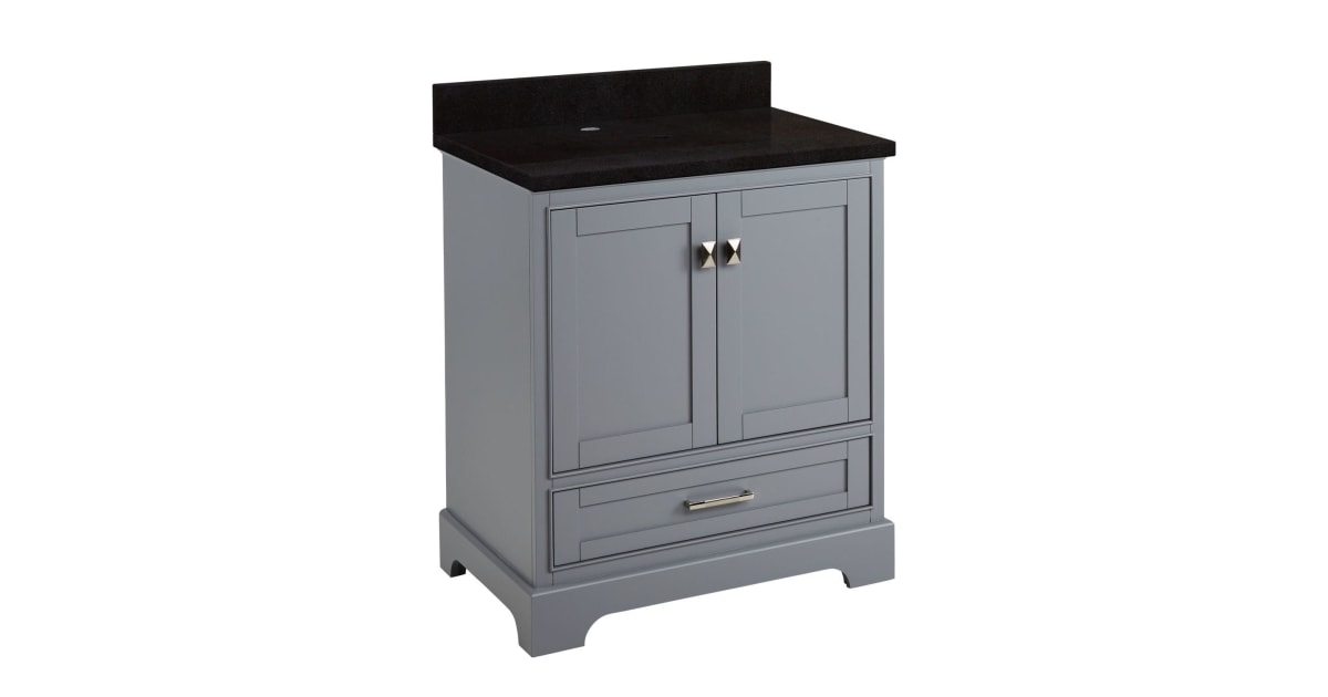 Signature Hardware 480613 Quen 30" Free Standing Single Vanity Set with ...