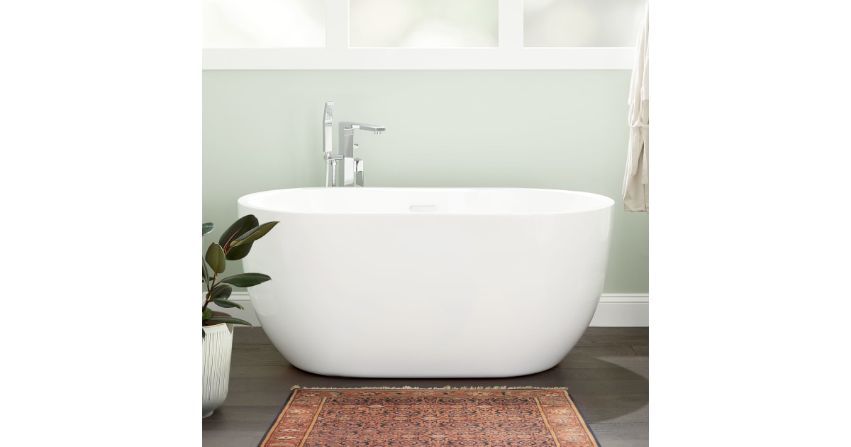 Signature Hardware 481128 Boyce 61" Free Standing Acrylic Soaking Tub ...