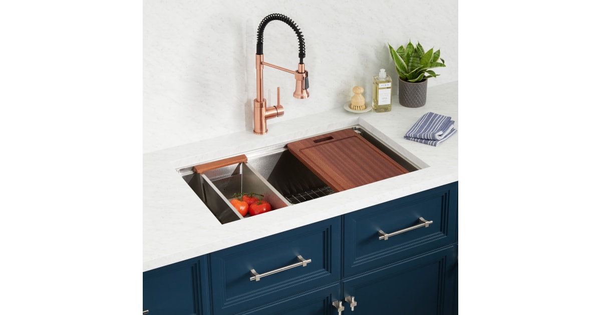 Signature Hardware 481916 Melbrook 31" Undermount Single Basin ...