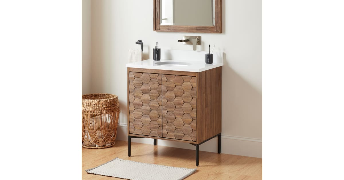 Signature Hardware 482269 Devora 30" Free Standing Single Vanity Set ...