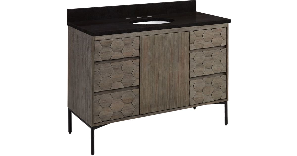 Signature Hardware 482331 Devora 48" Freestanding Single Basin Vanity ...