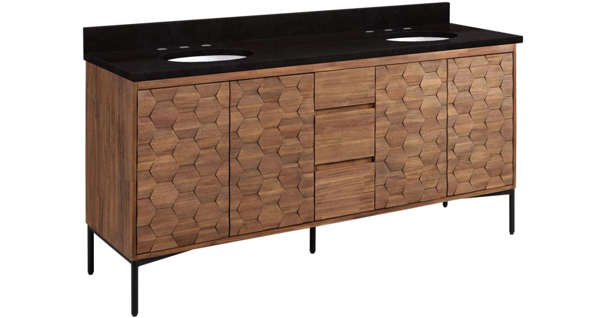 Signature Hardware 482353 Devora 72" Free Standing Double Vanity Set ...