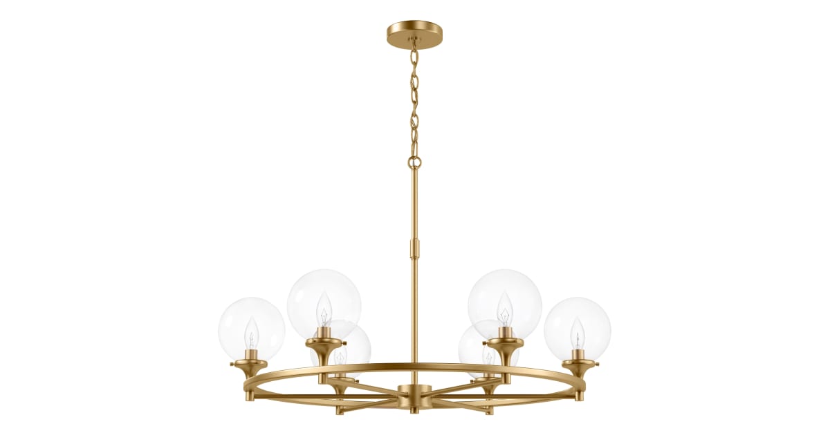 Signature Hardware 482691 Alfaro 6 Light 30" Wide Ring Chandelier ...