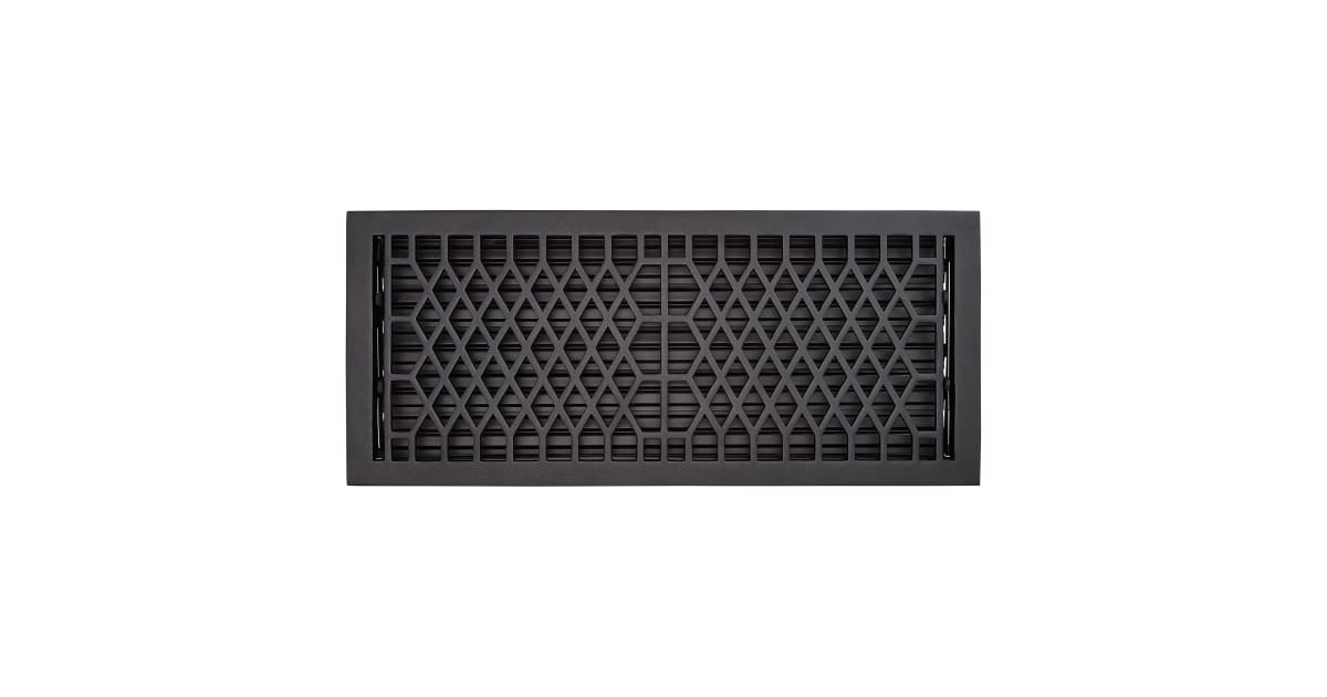 Signature Hardware 482765 Iron Floor Register - 10 x 26 | Ferguson Home