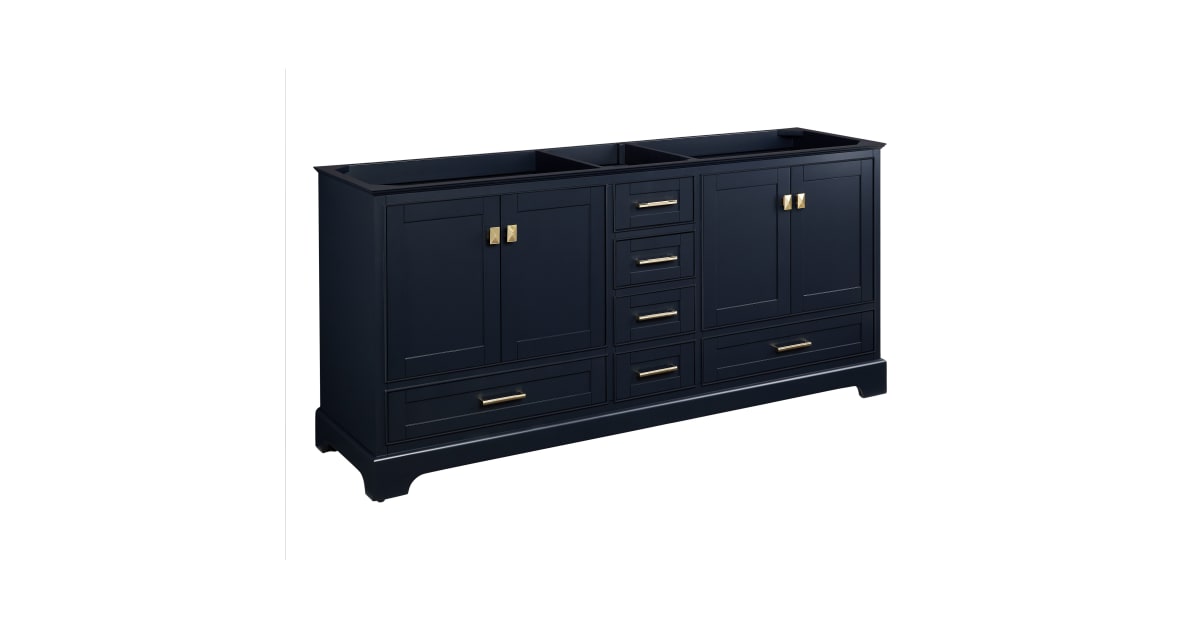 Signature Hardware 482902 Quen 72" Freestanding Double Basin Vanity ...