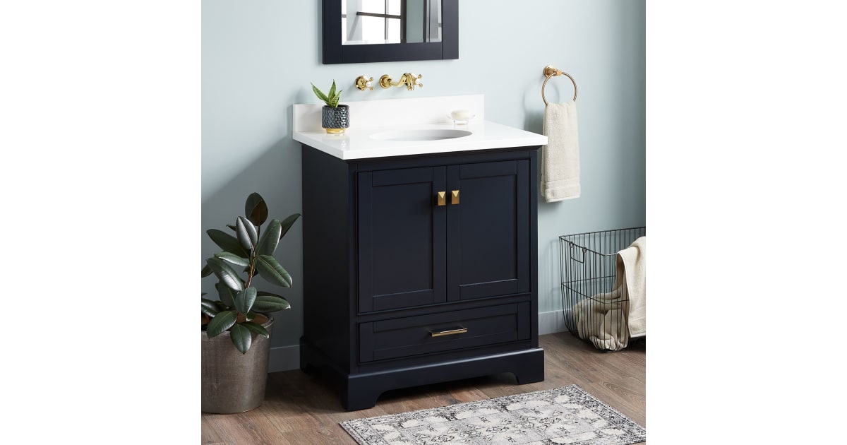 Signature Hardware 483392 Quen 30" Freestanding Single Basin Vanity Set ...