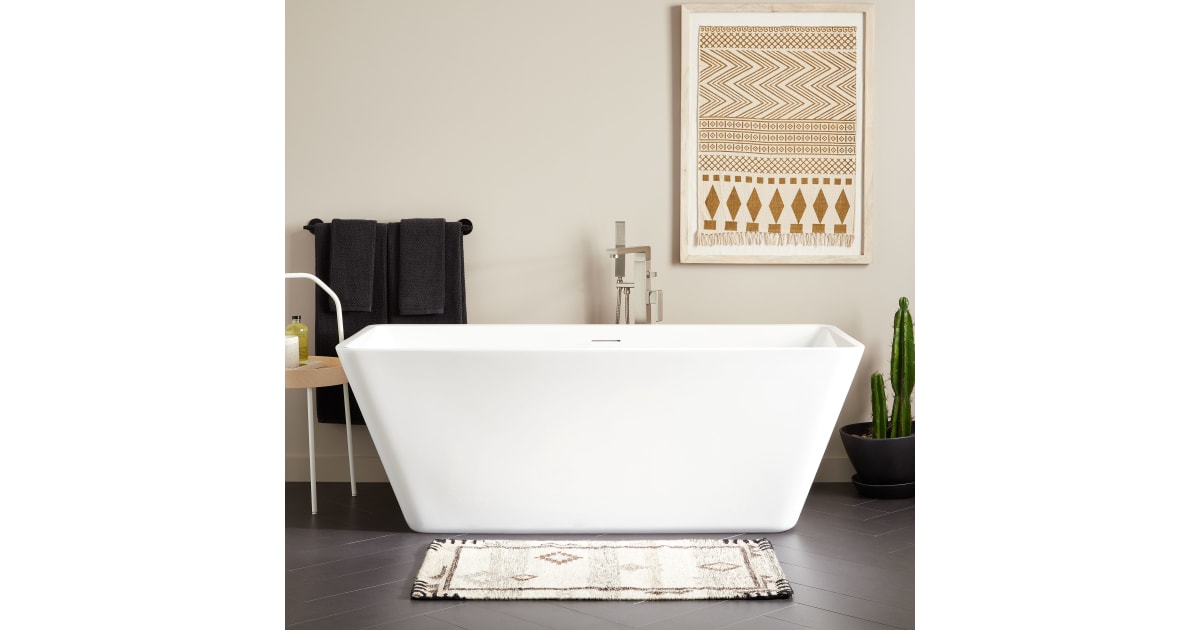 Signature Hardware 483533 Laxson 71" Acrylic Soaking Tub with ...