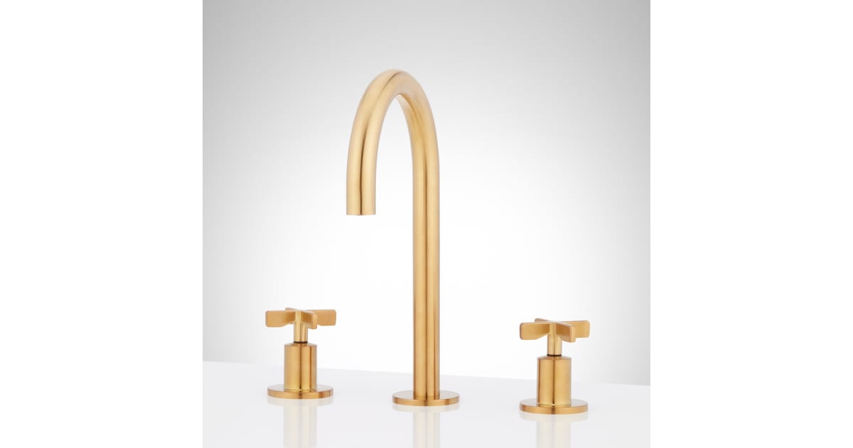 Signature Hardware SHWSCVA807BG Vassor 1.2 GPM Widespread Bathroom Faucet with Pop-Up Drain ...