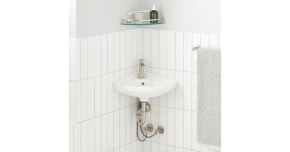 Signature Hardware 484431 Point Roberts 20" Porcelain Wall-Mounted ...