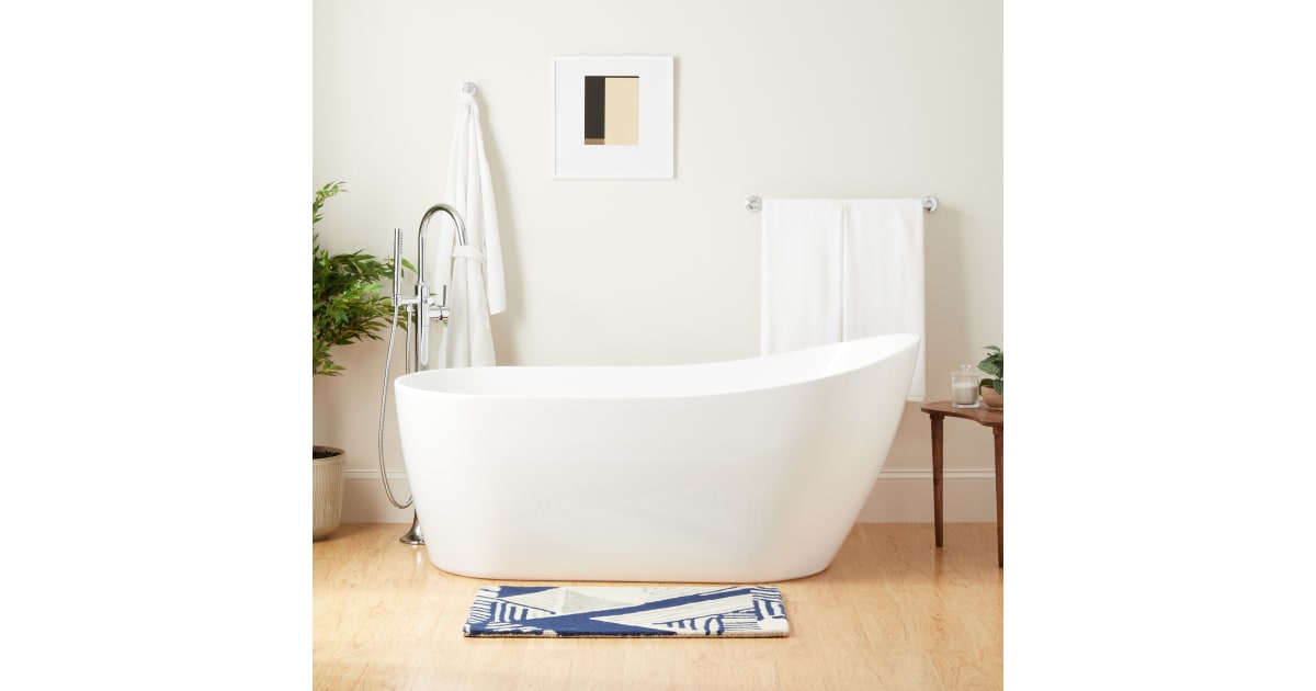 Signature Hardware 484668 Sheba 59" Acrylic Soaking Slipper ...