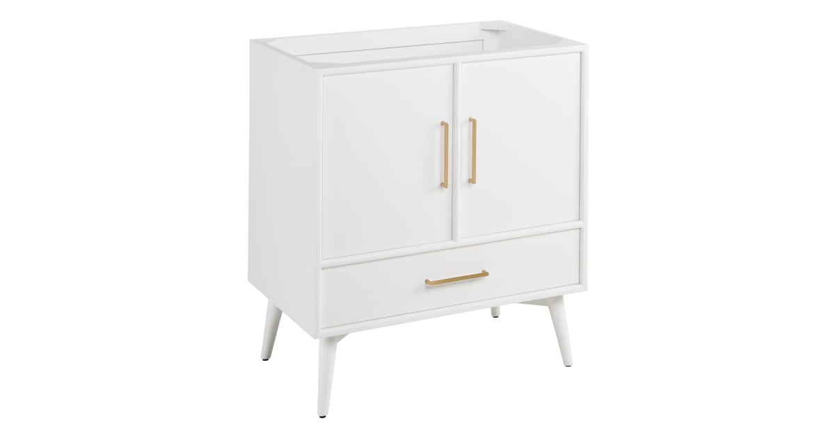 Signature Hardware 484990 Novak 30" Freestanding Mahogany Single Basin ...