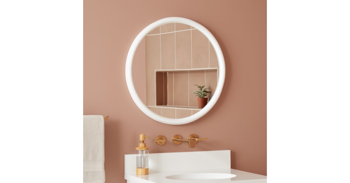 Signature Hardware 484995 Novak 24" Diameter Modern Circular Wood ...