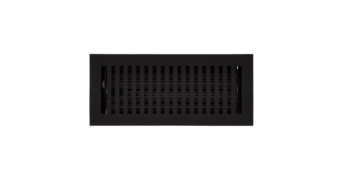 Signature Hardware 485460 4" x 10" Cast Iron Wall Register | Ferguson Home