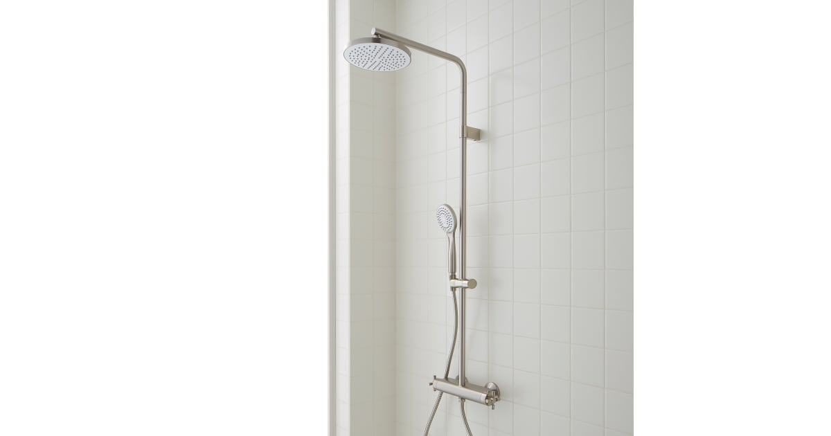 Signature Hardware 485648 Hollybrook Thermostatic Exposed Pipe Shower ...