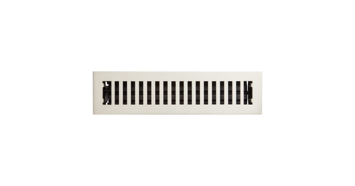 Signature Hardware 489225 Modern Steel Floor/Wall Register - 2-1/4" x ...