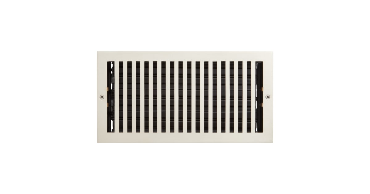 Signature Hardware 489249 Modern Steel Oversized Wall Register - 6" x ...