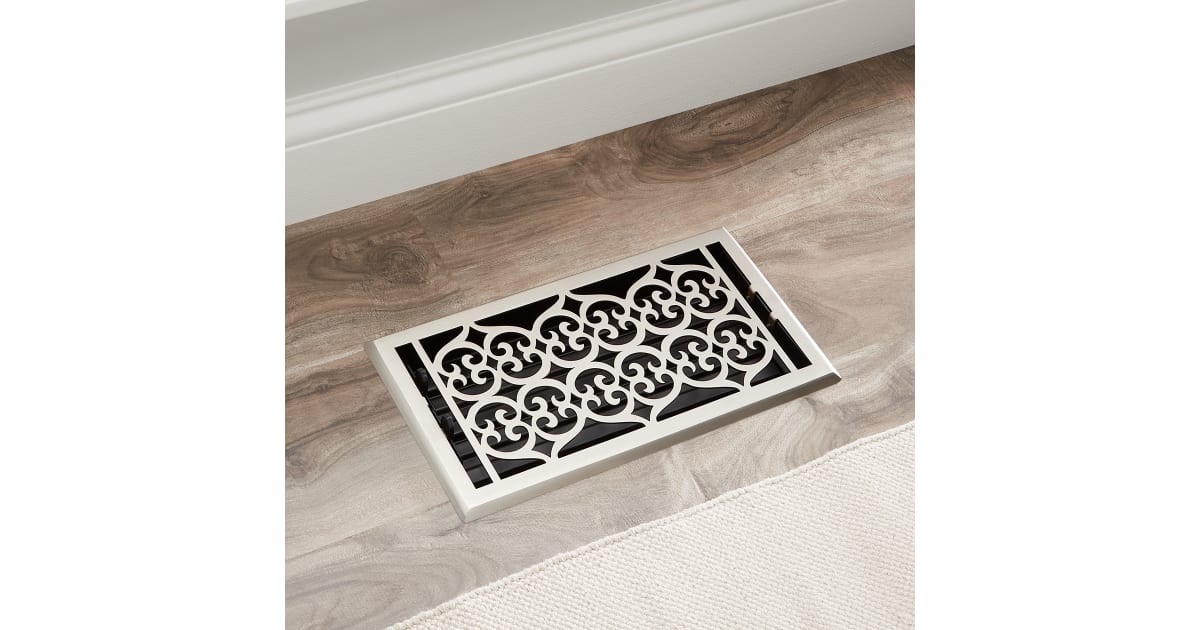 Signature Hardware 489279 Old Victorian Steel Oversized Floor Register ...