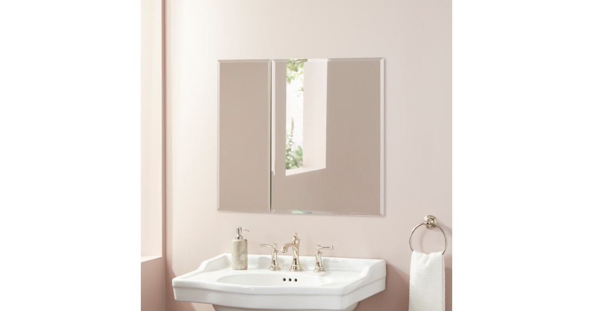 Signature Hardware SH662053 Alastor 30" x 26" Frameless Double Door ...