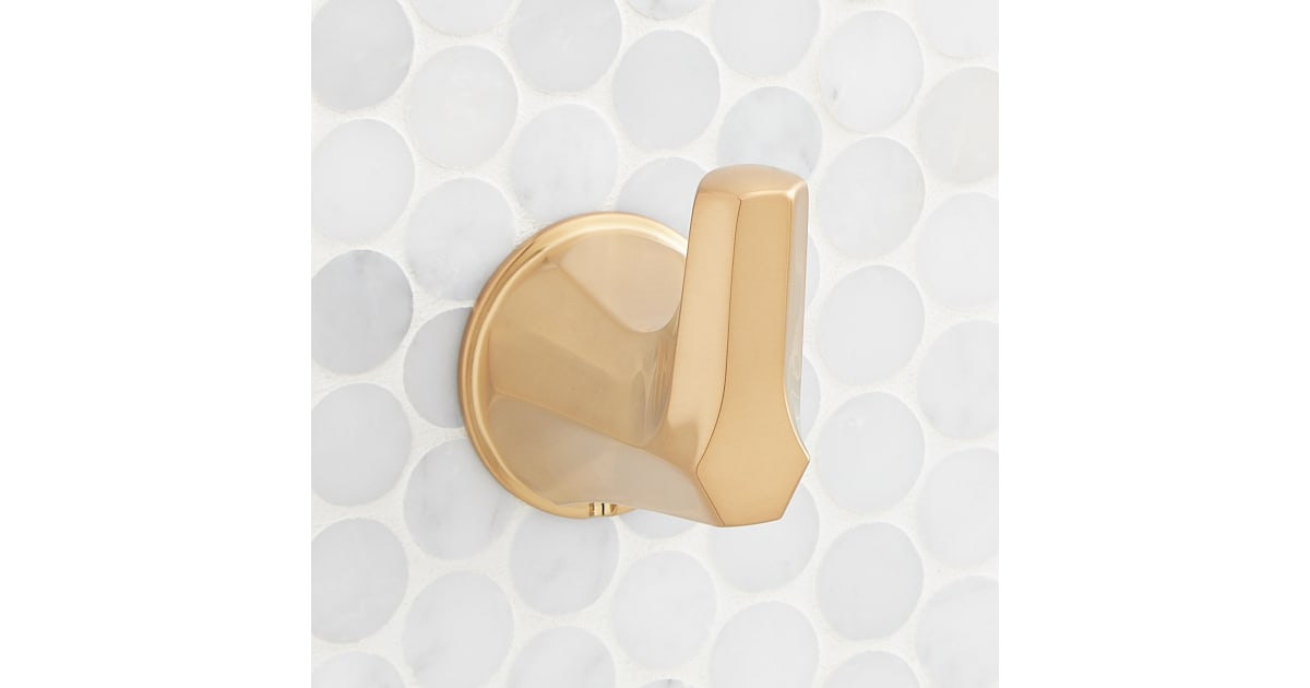 Signature Hardware SHEL555001BG Elita Single Robe Hook | Ferguson Home