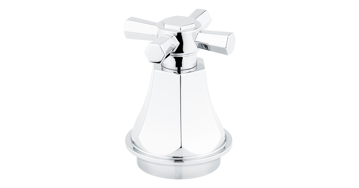 Signature Hardware SHEL441003CP Cross Handle for Elita Pressure Balance ...