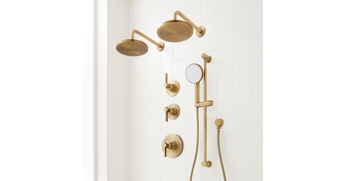 Signature Hardware SHK497978 Greyfield Thermostatic Shower System with ...