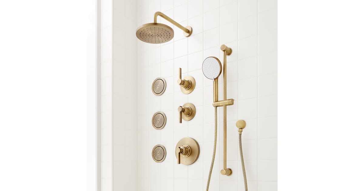 Signature Hardware SHK497982 Greyfield Thermostatic Shower System with ...