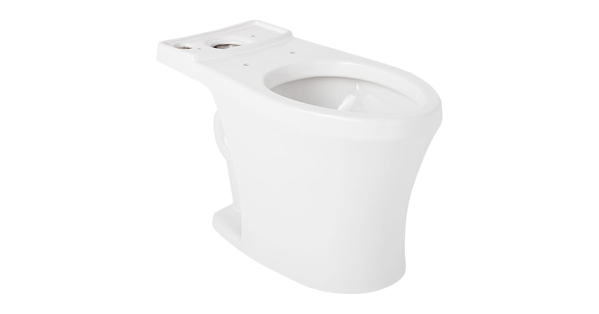 Signature Hardware SHMS111002WH Millspring Elongated Toilet Bowl Only ...