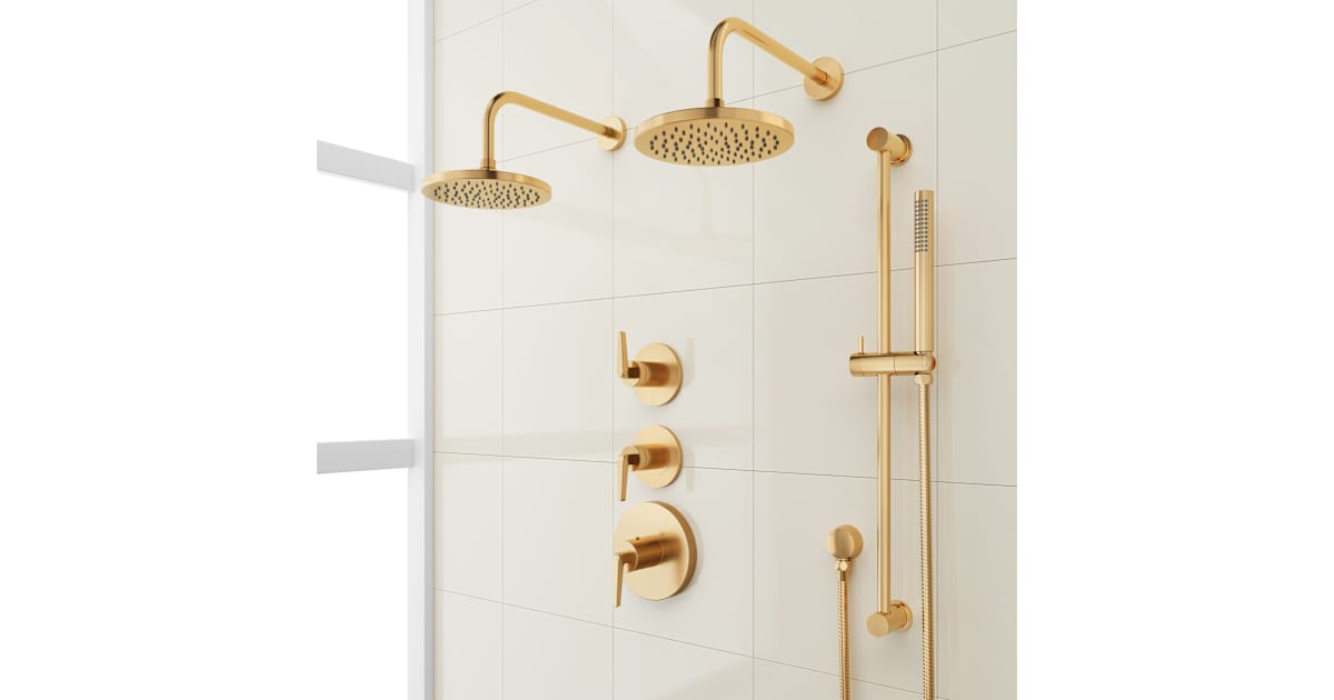 Signature Hardware SHK498351 Drea Thermostatic Shower System with Dual ...