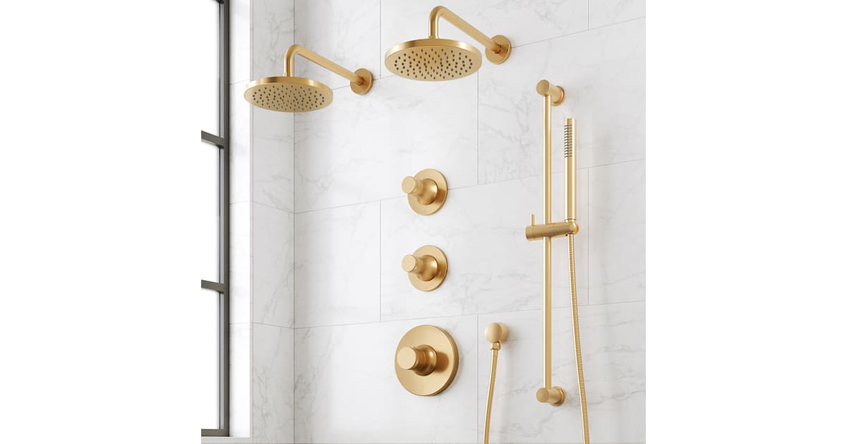 Signature Hardware SHK498499 Lentz Thermostatic Shower System with Dual ...