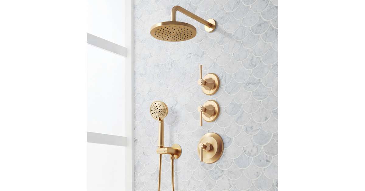 Signature Hardware SHK498567 Elita Thermostatic Shower System with ...