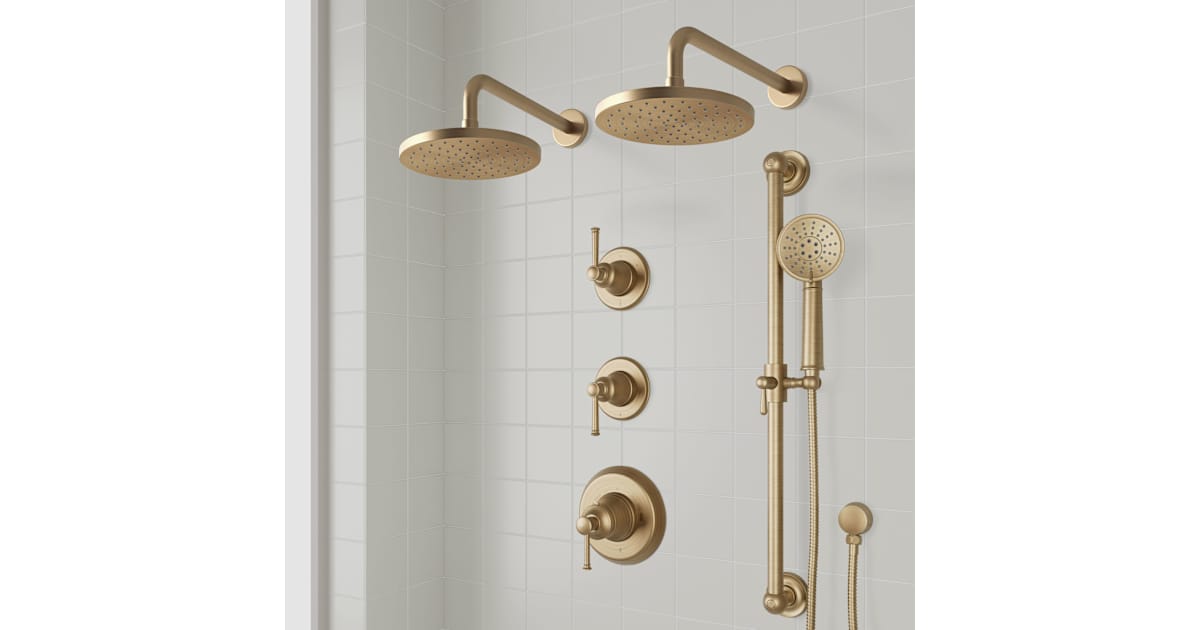 Signature Hardware SHK559413 Beasley Thermostatic Shower System with ...