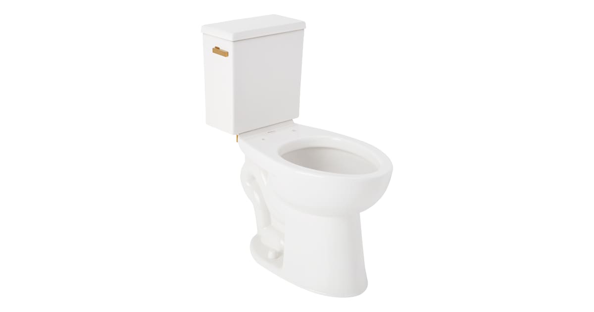 Signature Hardware SHK559434 Lavrik 1.28 GPF Two Piece Elongated Toilet ...