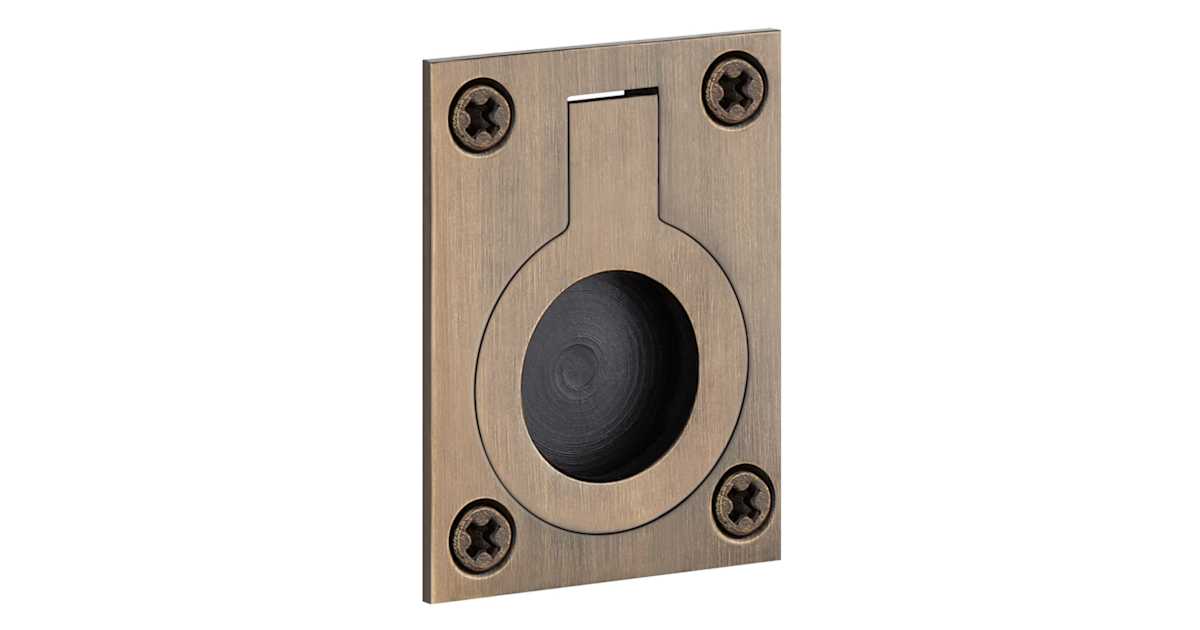 Signature Hardware 560287 Eldora 1-1/4" Wide Brass Recessed Pocket Door Ring Pull | Ferguson Home