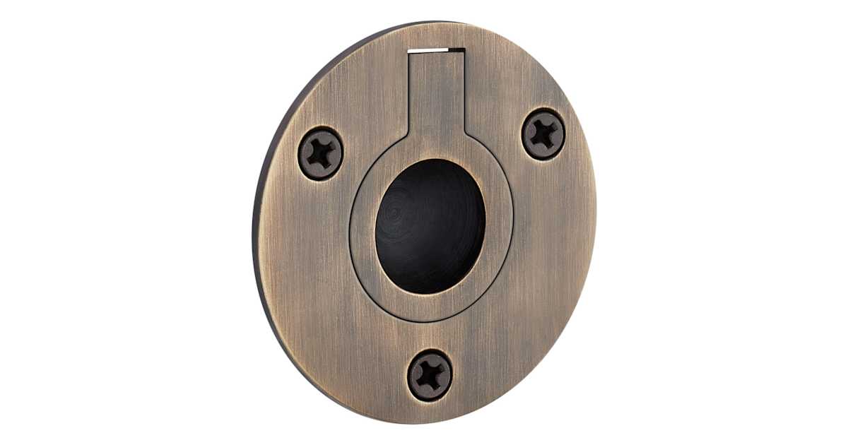 Signature Hardware 560312 Elowen 2" Wide Brass Recessed Pocket Door ...