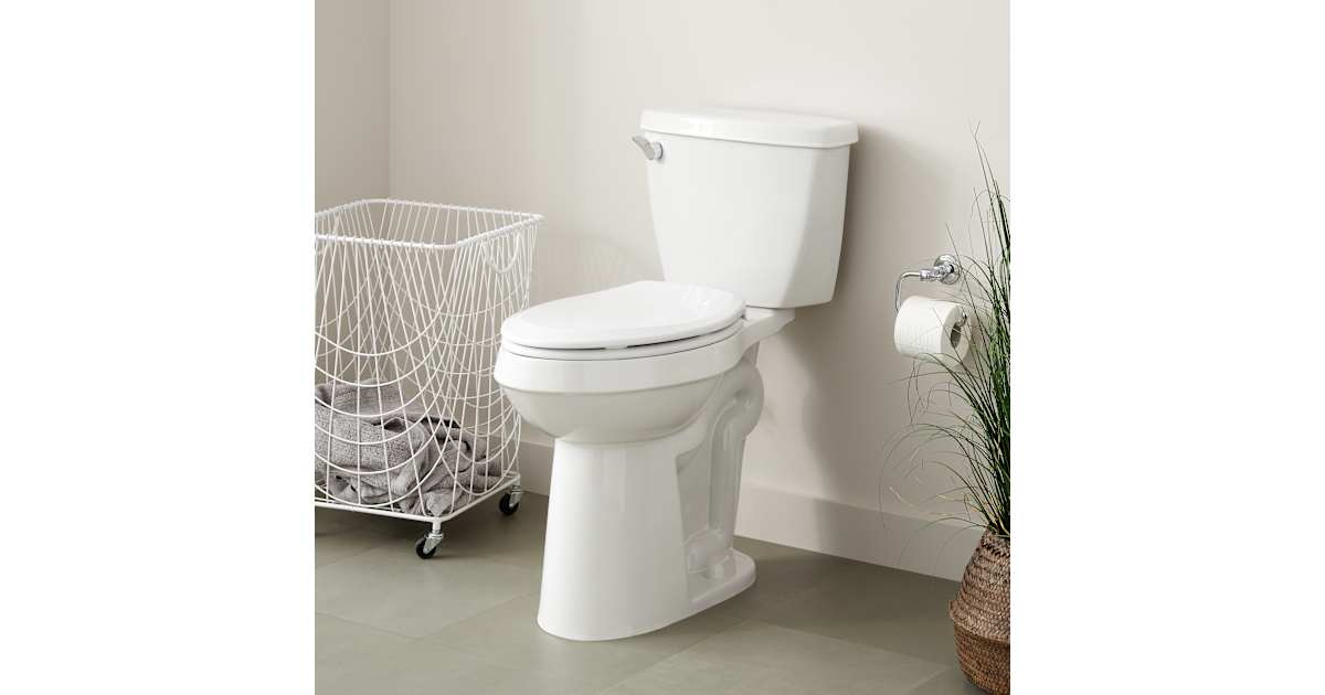 Signature Hardware SIG561879 Bradenton Two-Piece Elongated Toilet with ...