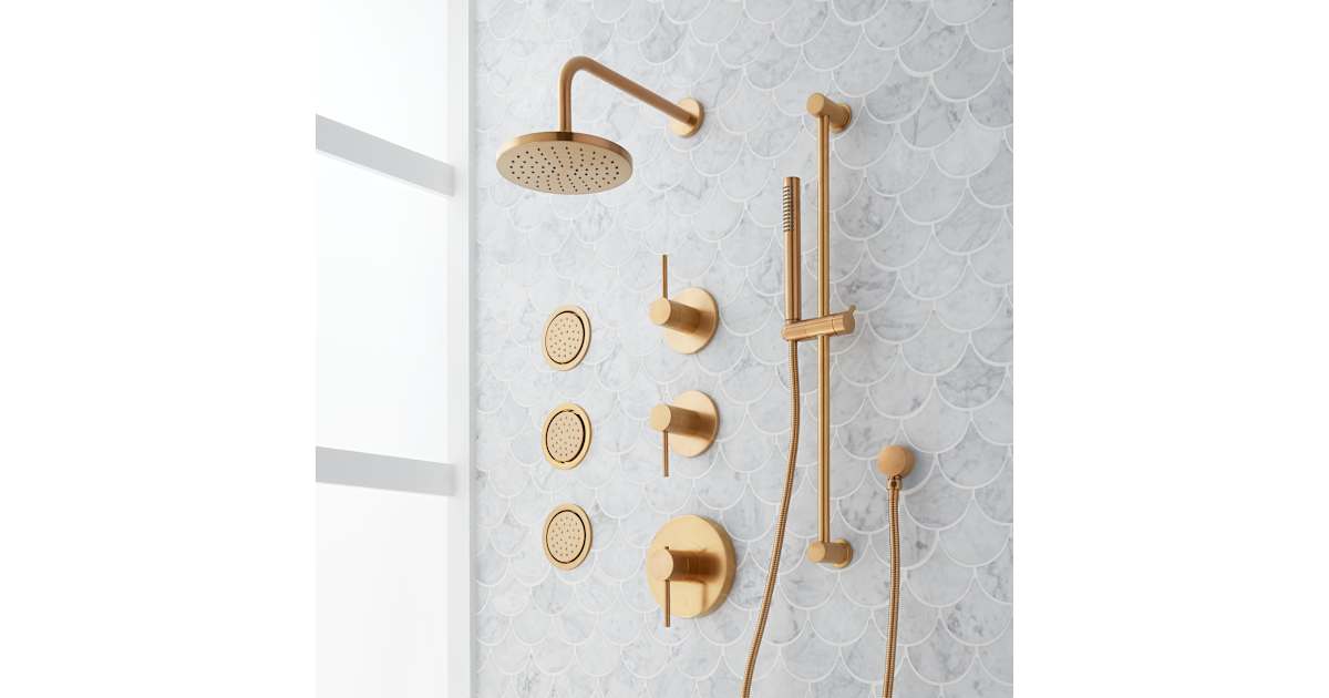 Signature Hardware SHK483792 Lexia Thermostatic Shower System with ...