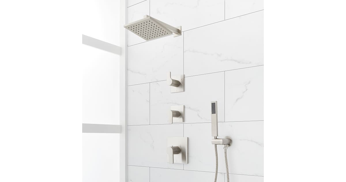 Signature Hardware SHK484696 Hibiscus Thermostatic Shower System with ...