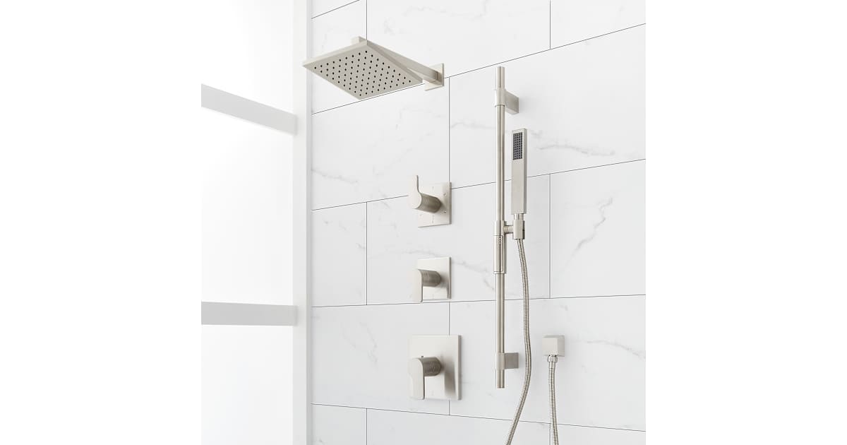 Signature Hardware SHK484699 Hibiscus Thermostatic Shower System with ...