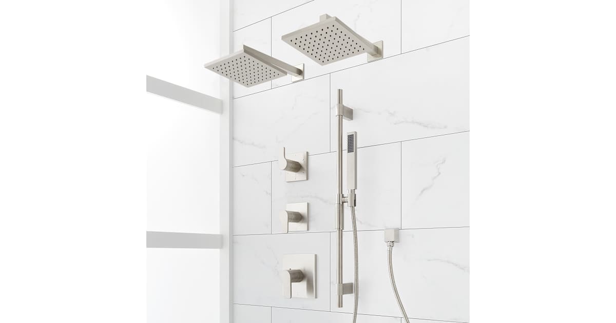 Signature Hardware SHK484705 Hibiscus Thermostatic Shower System with ...