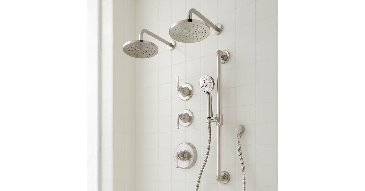 Signature Hardware SHK485863 Beasley Thermostatic Shower System with ...