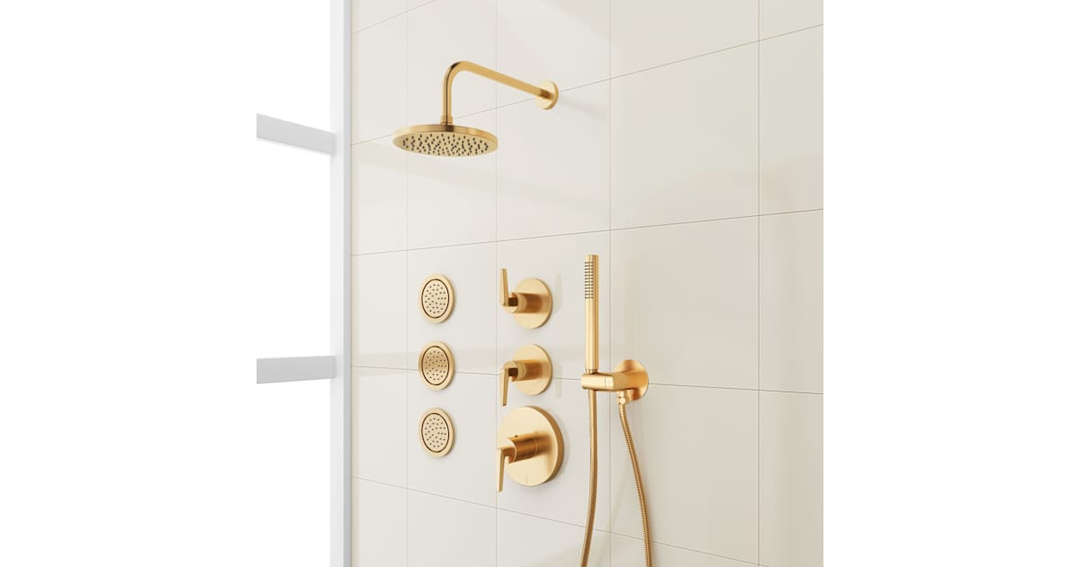 Signature Hardware SHK498355 Drea Thermostatic Shower System with ...