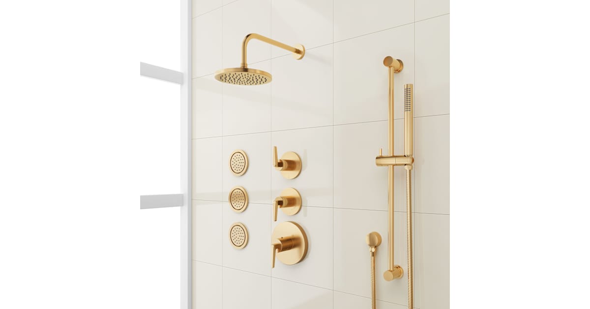 Signature Hardware SHK498359 Drea Thermostatic Shower System with ...