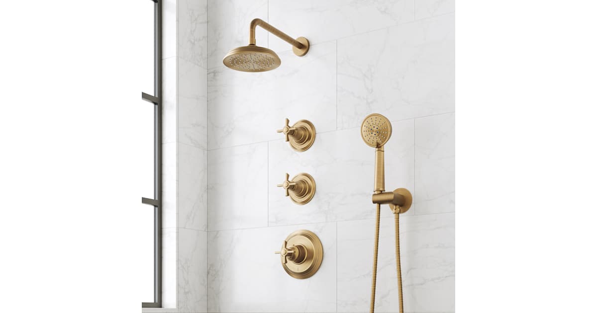 Signature Hardware SHK560076 Marceau Thermostatic Shower System with ...