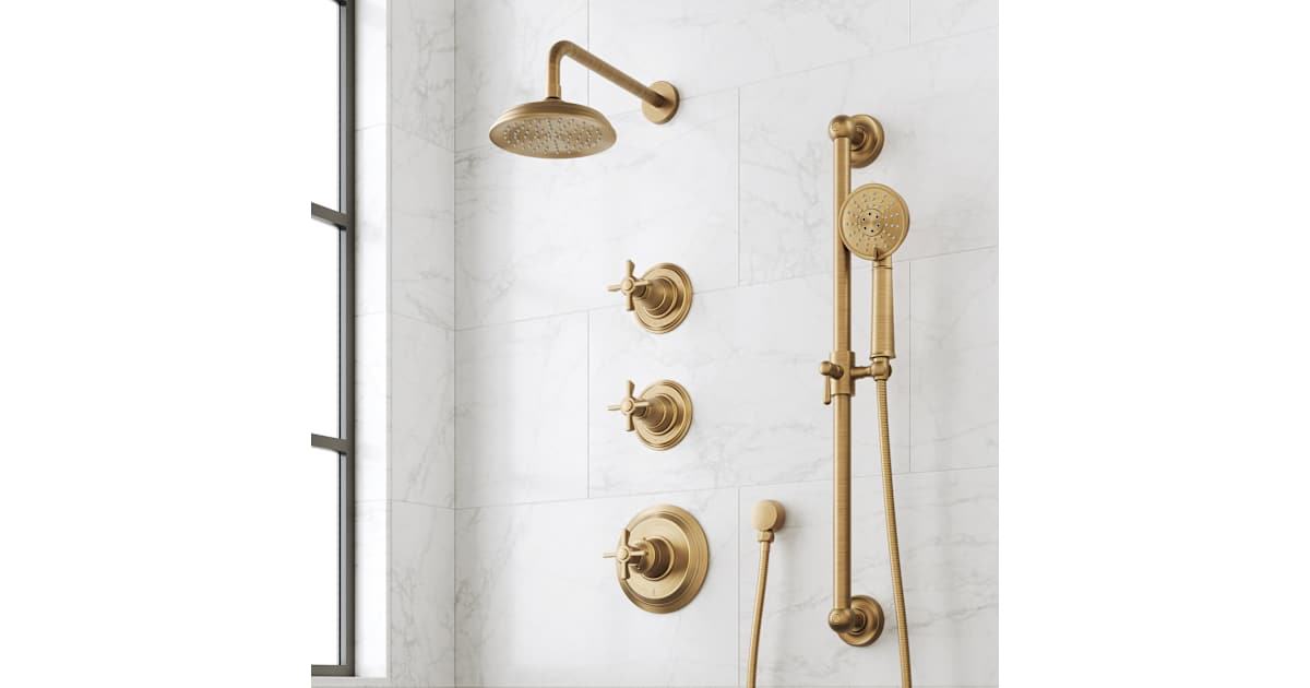 Signature Hardware SHK560084 Marceau Thermostatic Shower System with ...