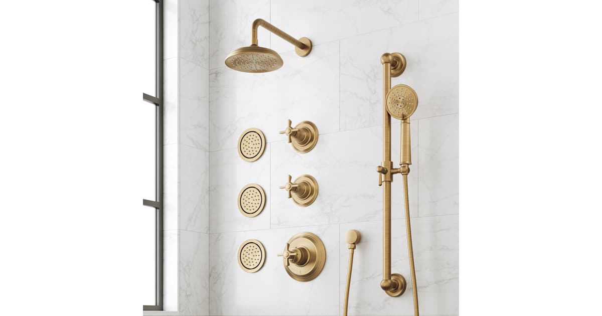 Signature Hardware SHK560116 Marceau Thermostatic Shower System with ...